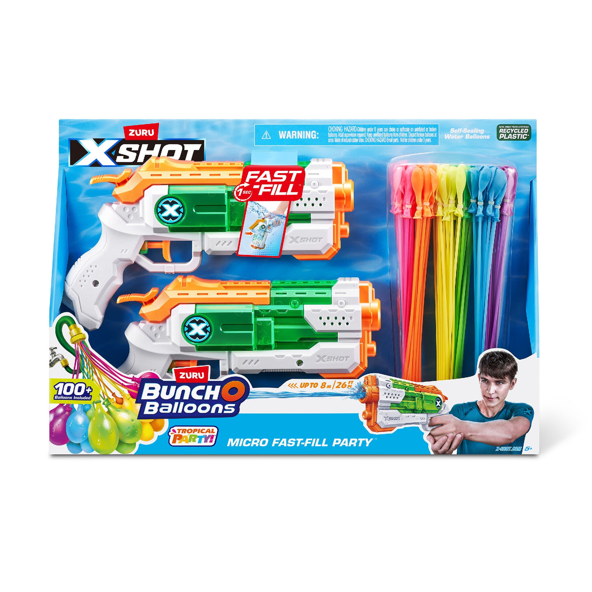 Zuru Xshot Fast Fill Micro 2 Pack With 3pk Bunch O Balloons – Super ...