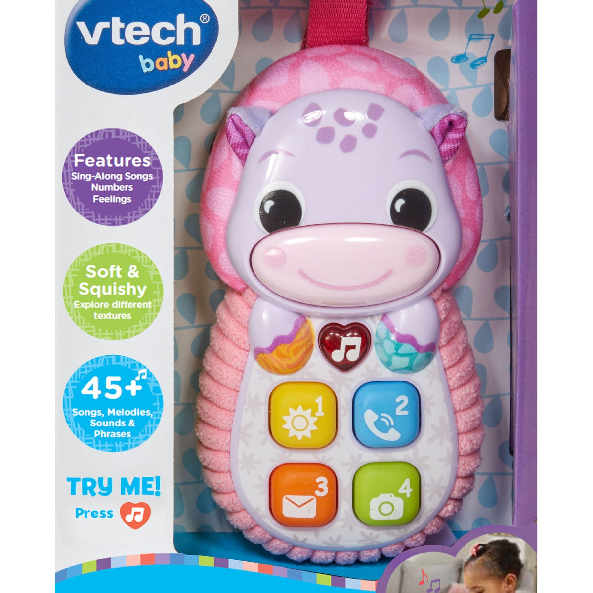 Vtech Hello Hippo Phone Pink – Super Toys and Hobbies