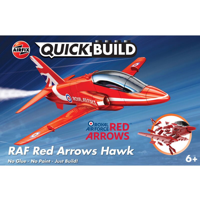 Airfix Quickbuild Raf Red Arrows Hawk – Super Toys and Hobbies