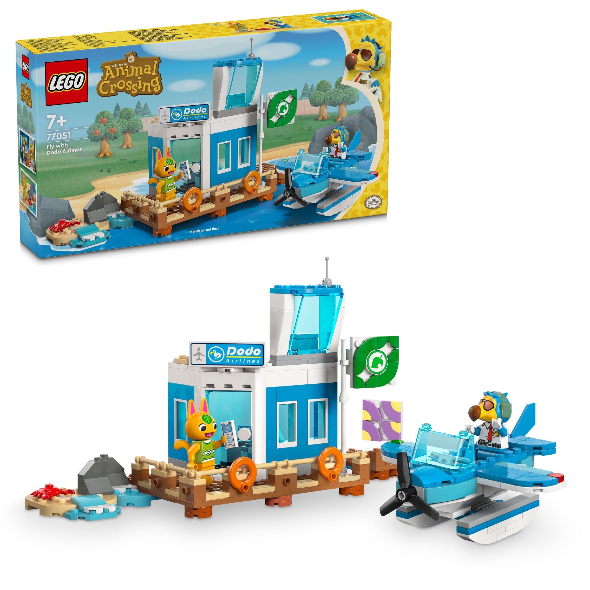 LEGO ANIMAL CROSSING FLY WITH DODO AIRLINES 77051 AGE 7