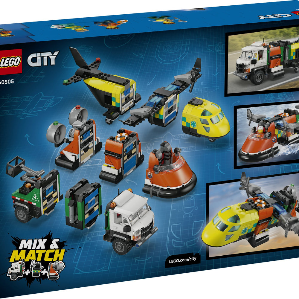 LEGO CITY AIRPLANE, SERVICE TRUCK & HOVERCRAFT REM 60505 AGE: 7 ...