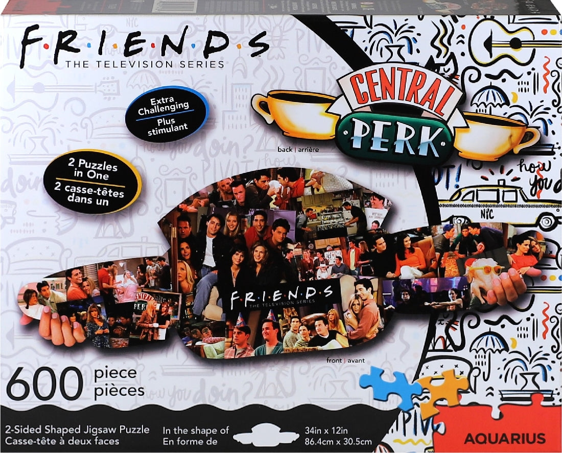 Friends - Central Perk & Collage 2 Sided 600pc Puzzle – Super Toys and ...