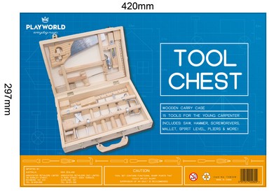 Pw 15pc Wooden Tool Chest – Super Toys and Hobbies