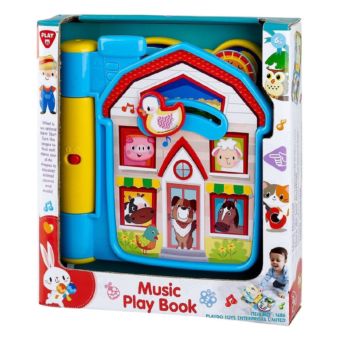 Playgo Music Play Book Farm – Super Toys and Hobbies
